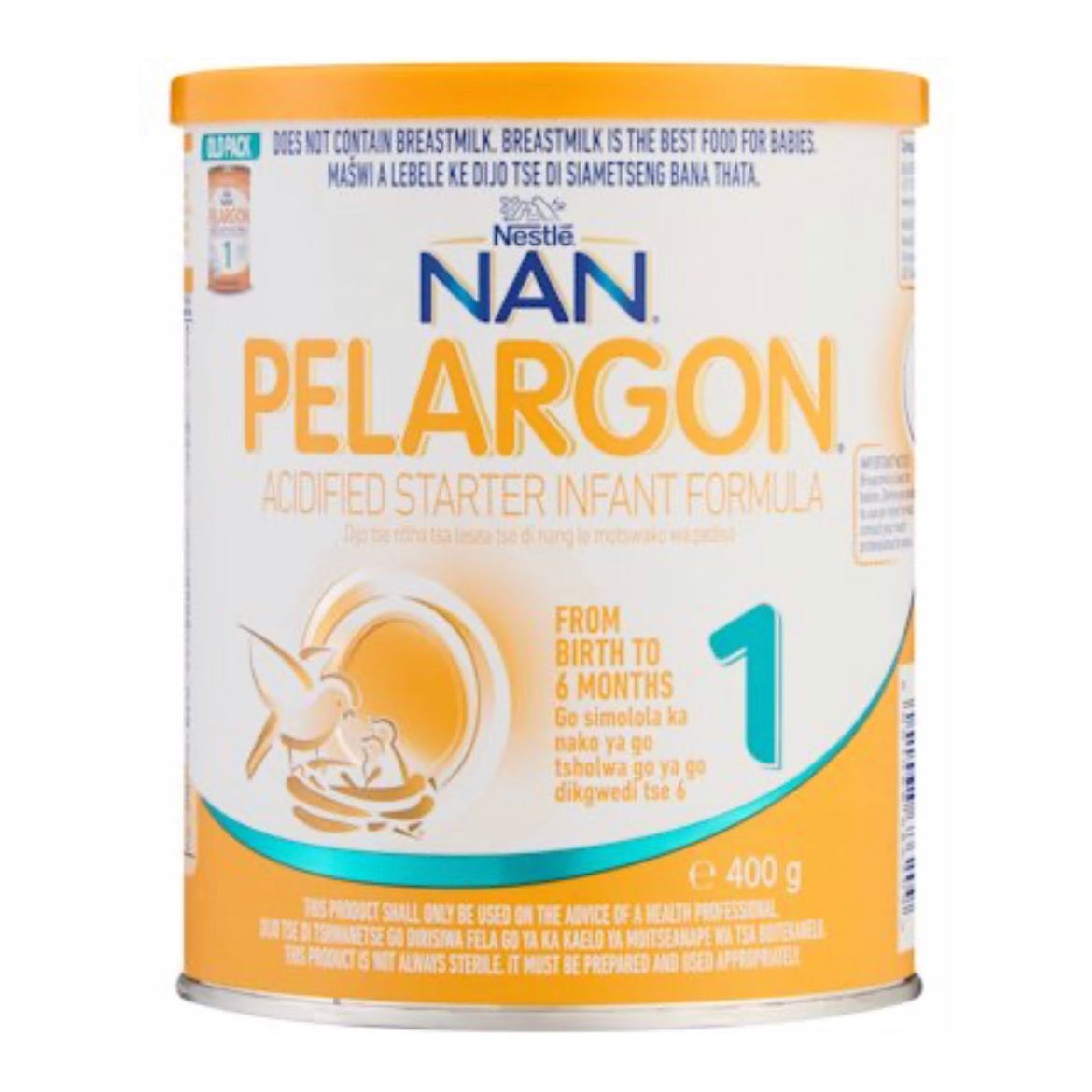 Lait Nan Pelargon 1 Birth To 6 Month 400Gm Age- Newborn & Above - Peekaboo